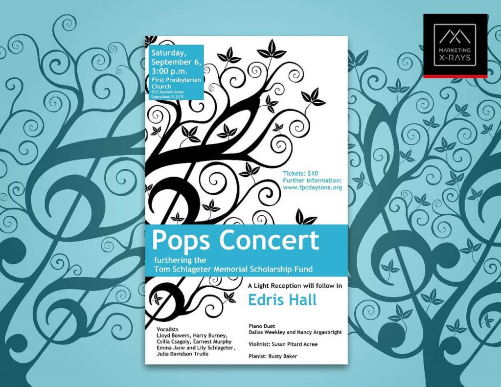 Pops Concert Poster Daytona Beach | Marketing X-Rays